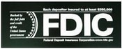 3" x 7" FDIC Easel Tabletop Sign FDIC Sign FDIC