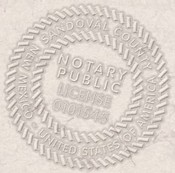 Notary Embossing Seal Notary Public Handheld Embosser Notary Public Seal